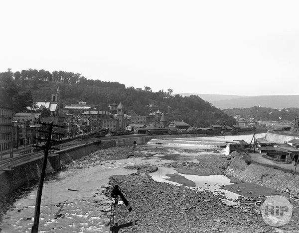 Mauch Chunk Railroad Station Town & River in Jim Thorpe, PA Late 1800s ...
